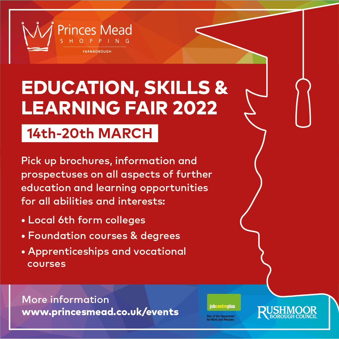 Education, Skills & Learning Fair – March 2022 - Princes Mead